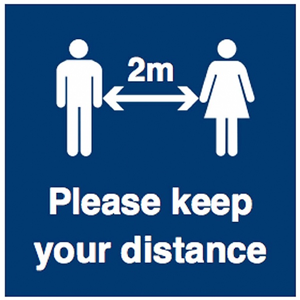Please Keep Your Distance Signs | Coronavirus Social Distancing Safety ...