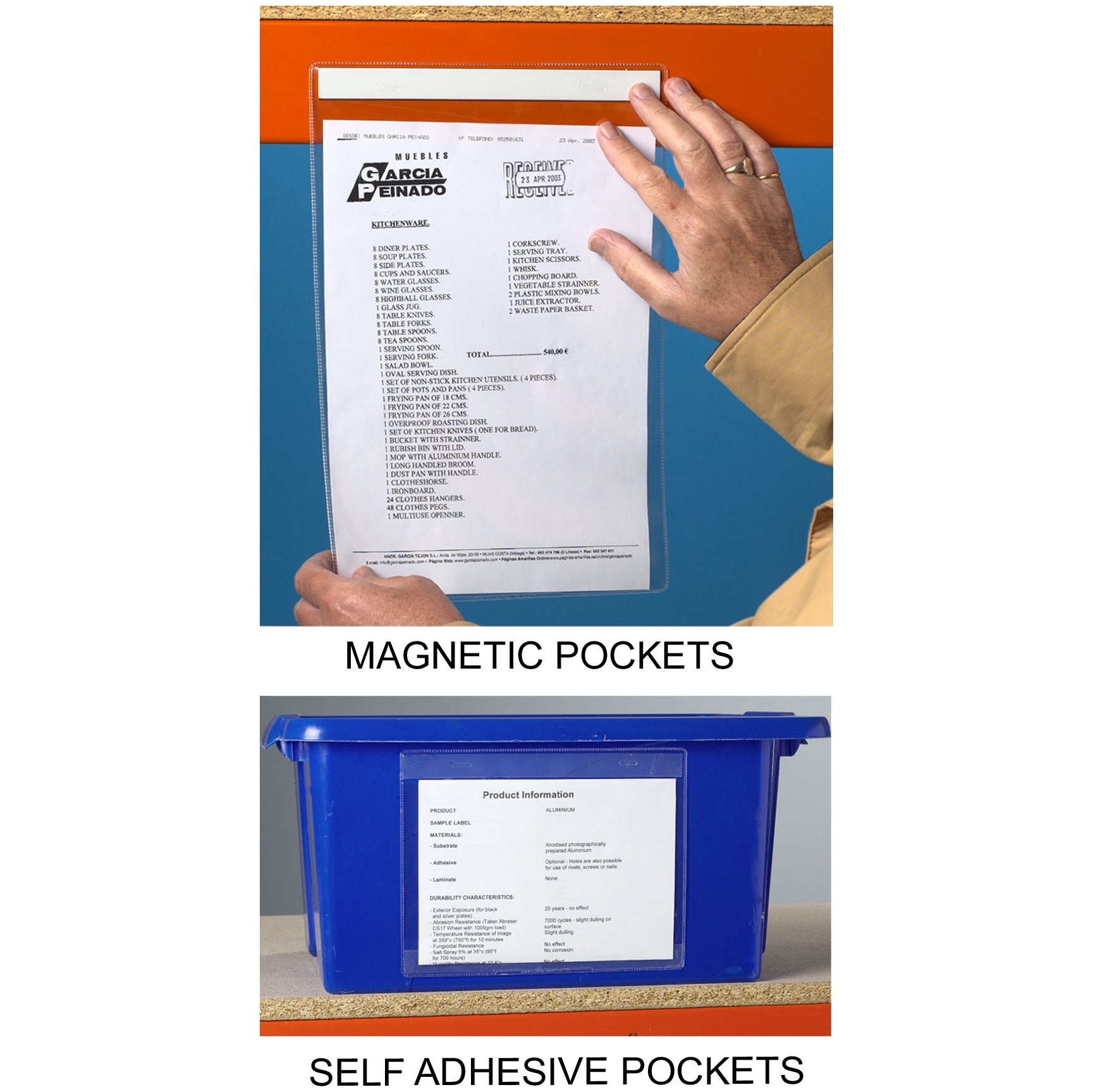 Document Pockets | Identification Systems