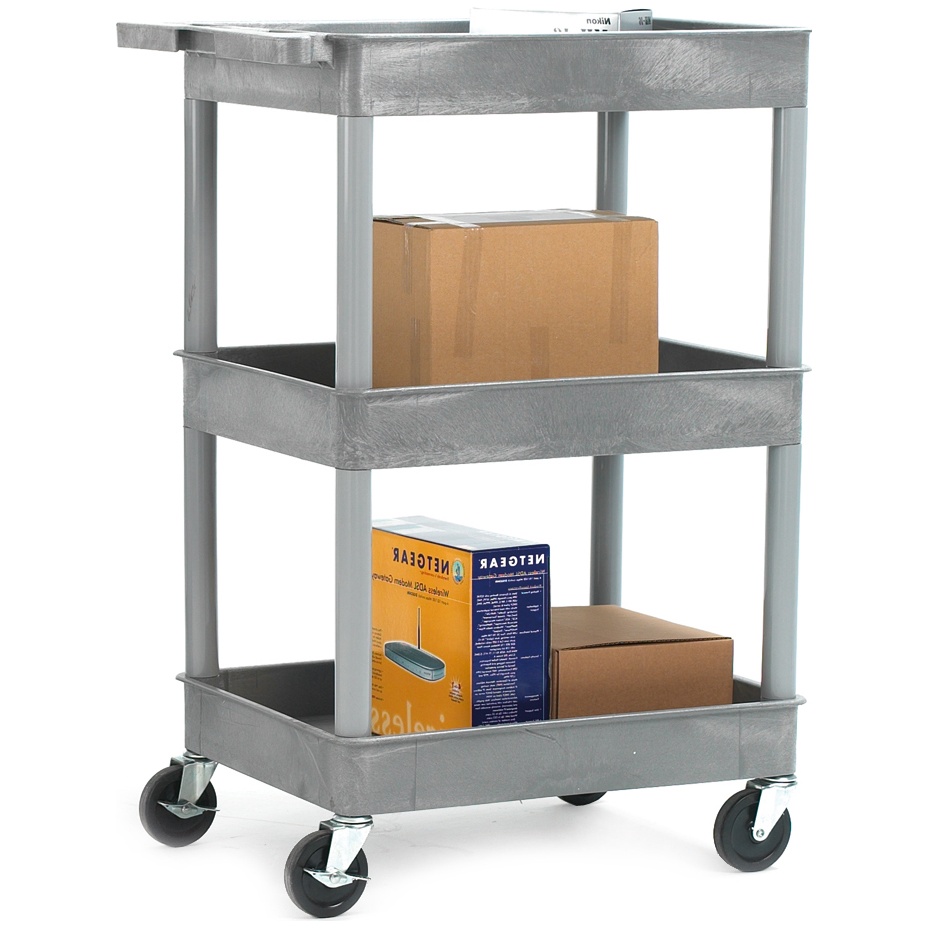 3 Shelf Deep Tray Service Trolley | Standard Shelf Trolleys