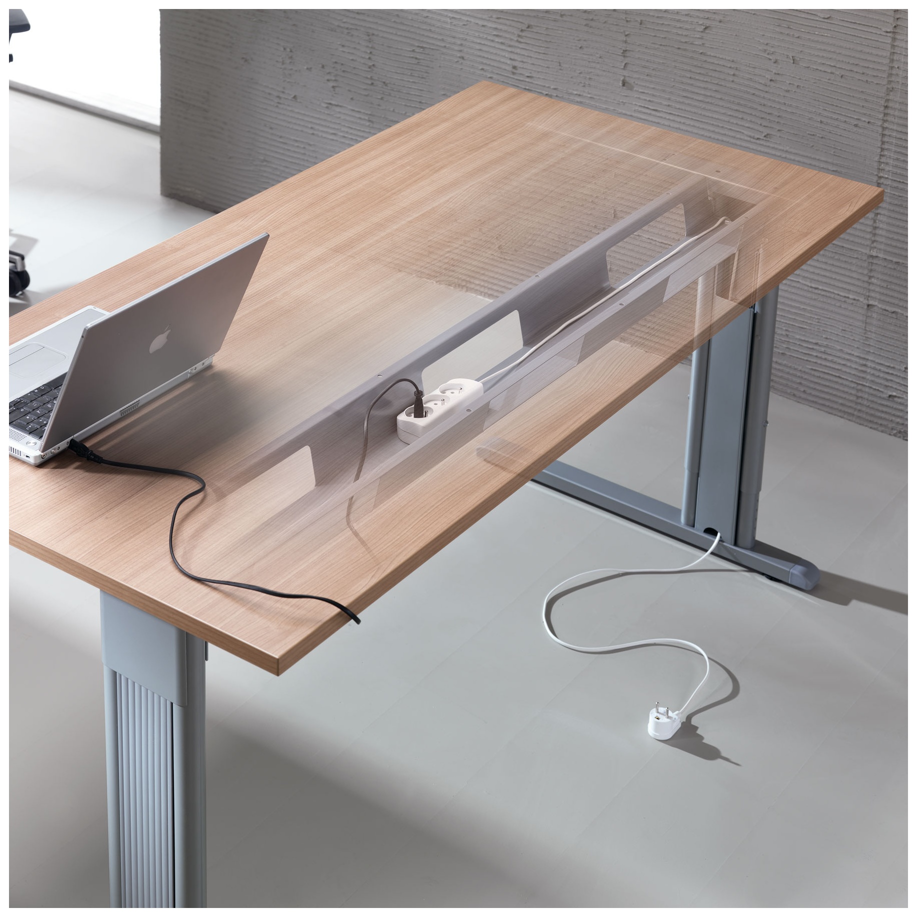 BN Easy Space Vertical Wire Trunking For Cantilever Desks | Office Desks