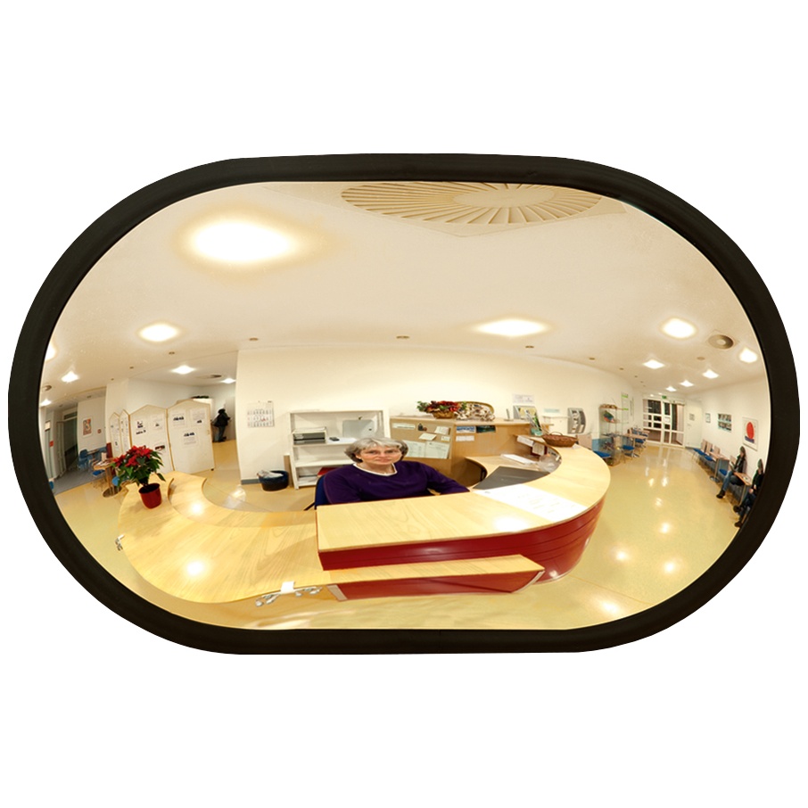 Detective Wall Mounted Oval Observation Mirrors | Safety Mirrors