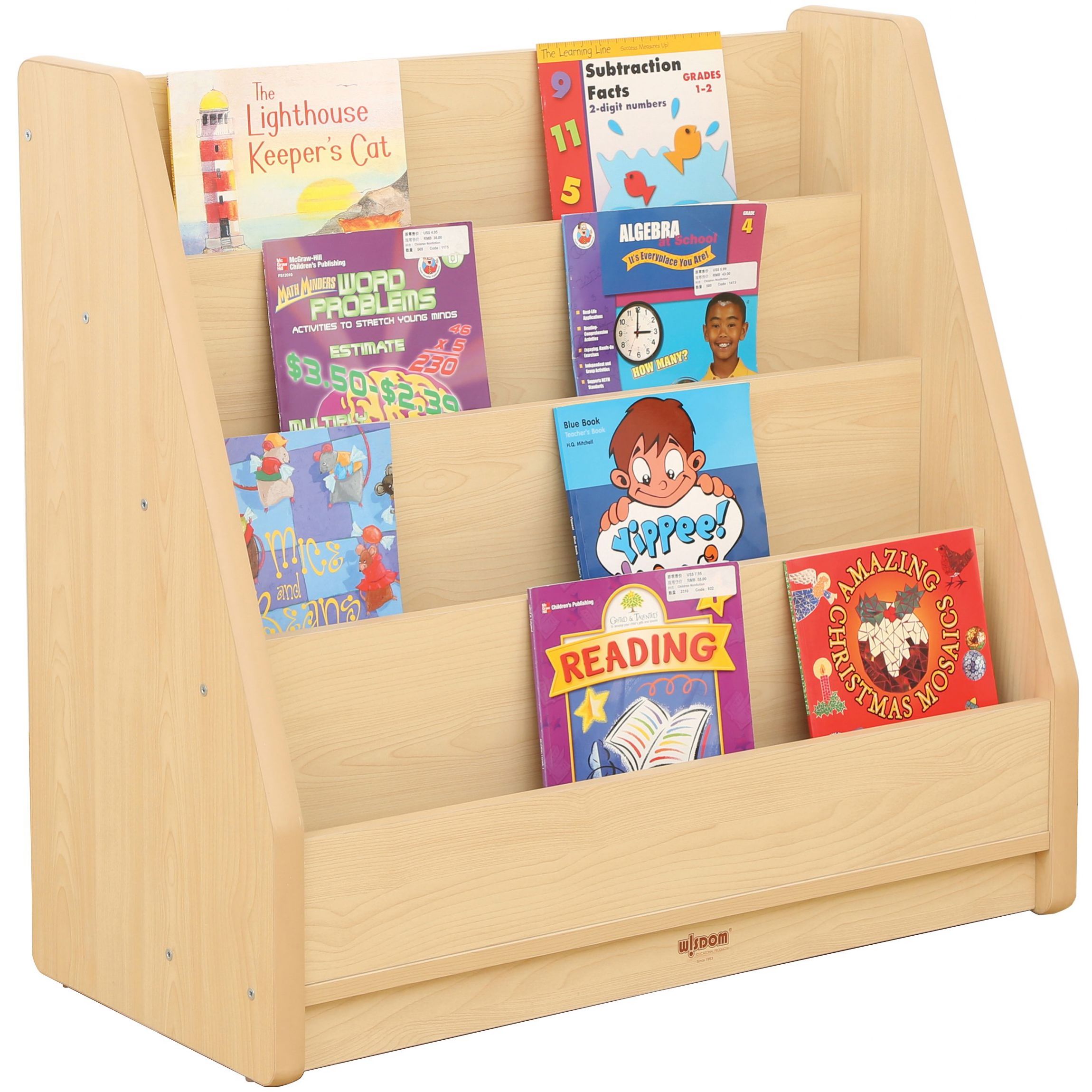 Elegant Low Classroom Book Storage Unit | Bookcases & Literature Sorters