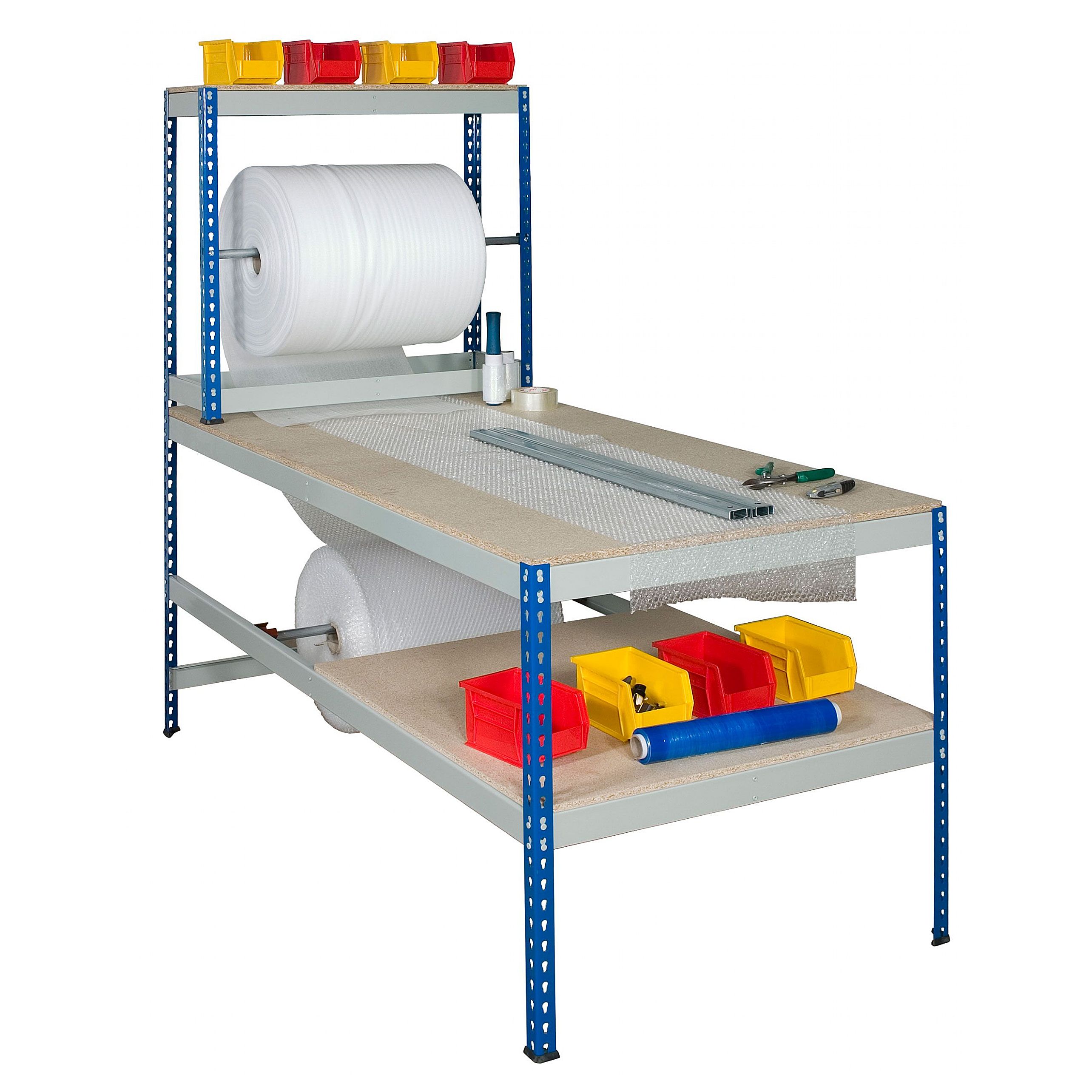 Budget Long Packing Station with Storage | Packing Benches