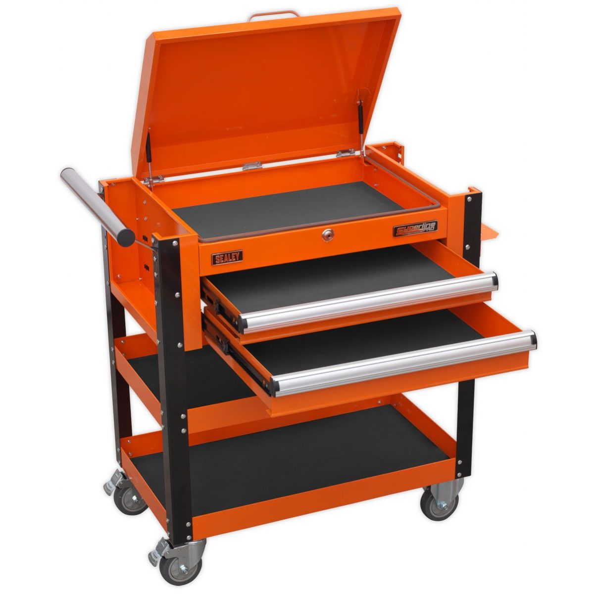 Sealey Heavy Duty Mobile Tool Trolley with Lockable Top | Workshop Trolleys