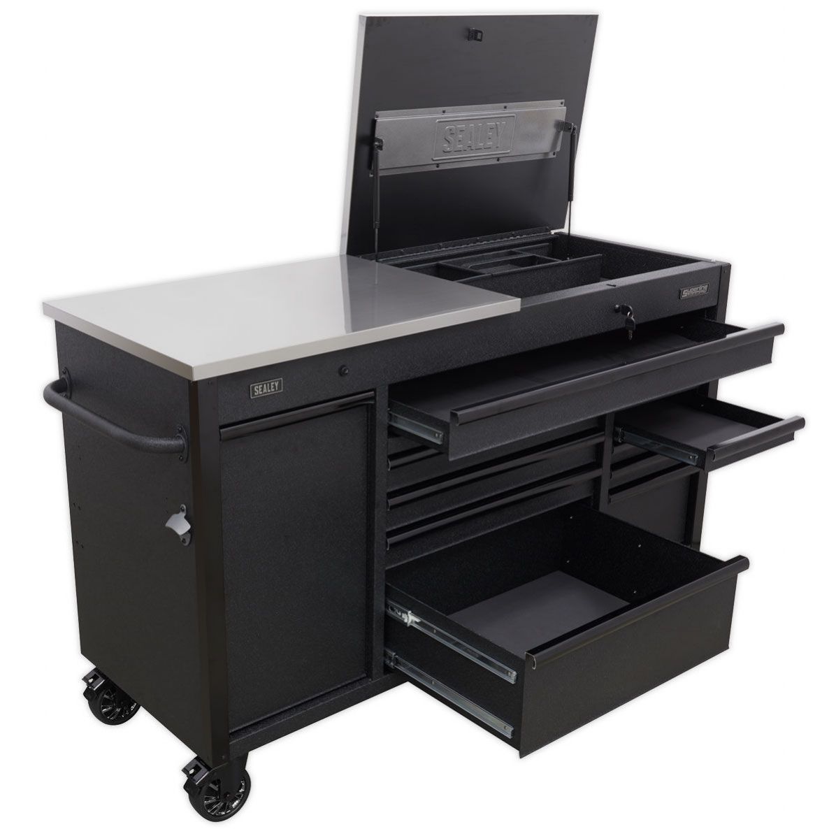 Sealey Mobile Tool Cabinet with Power Tool Charging Drawer | Tool Chests