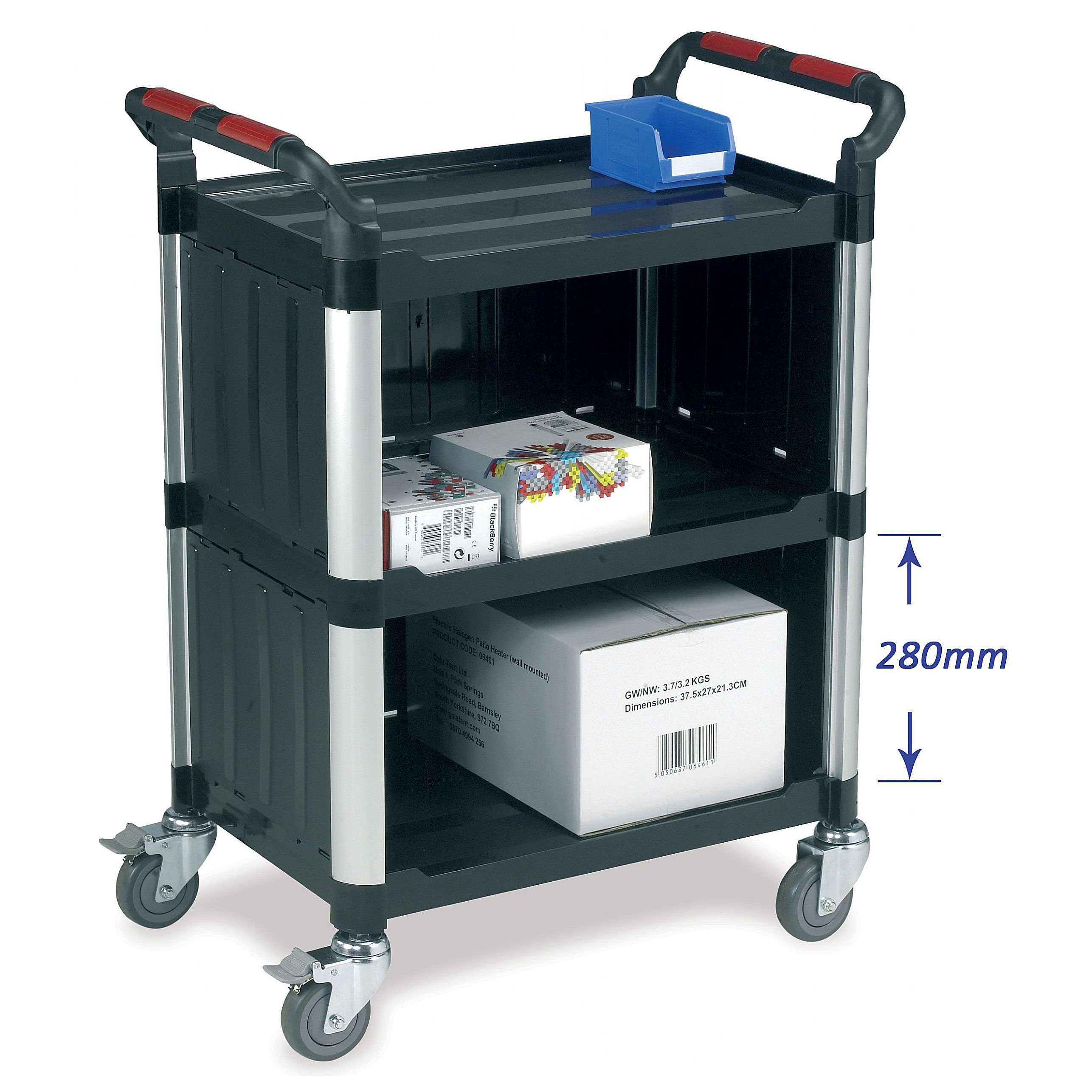 Multi-Purpose Open Front Trolley | Standard Shelf Trolleys