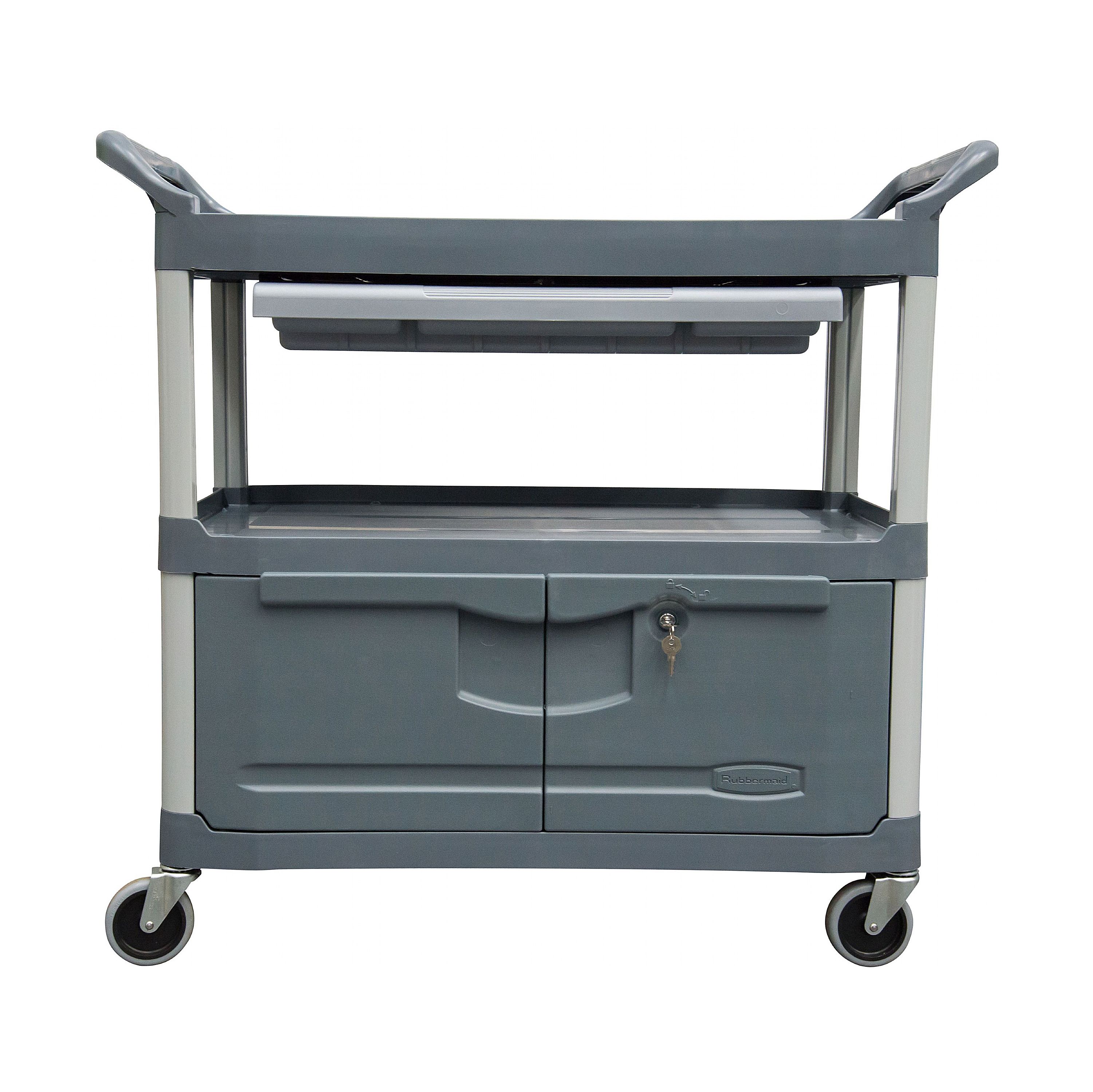 X-tra Utility Trolley with Drawer and Cupboard | Housekeeping & Laundry ...
