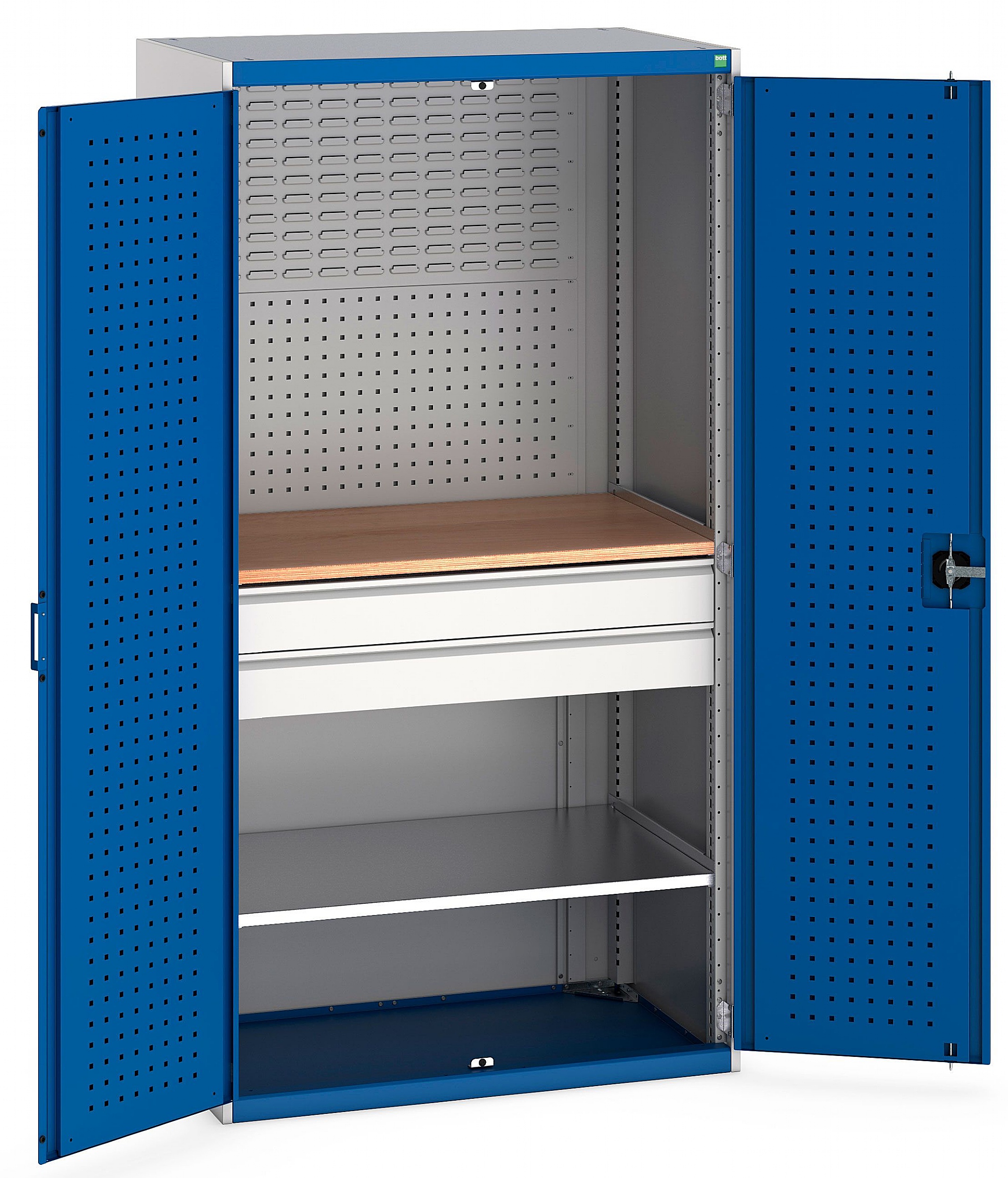 Bott Cubio Workshop Cupboards - 1 Shelf/2 Drawers | Workshop Storage ...