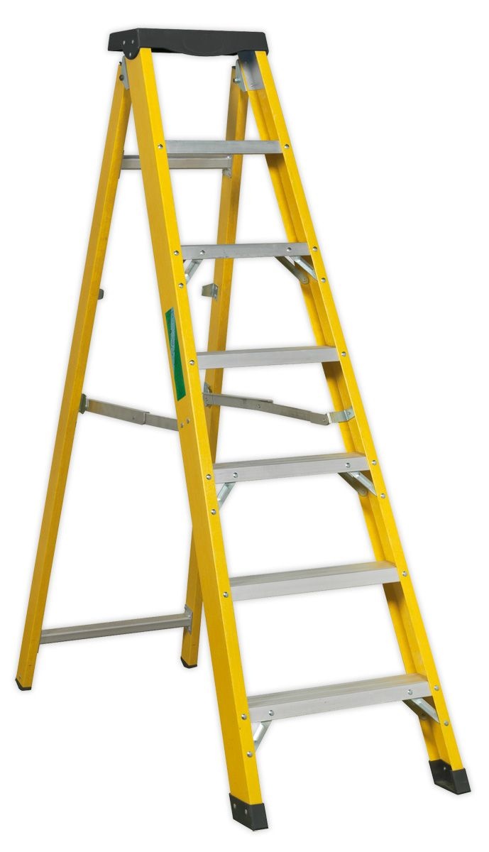 Sealey Fibreglass Step Ladders - EN 131 | Glass Fibre Step Ladders
