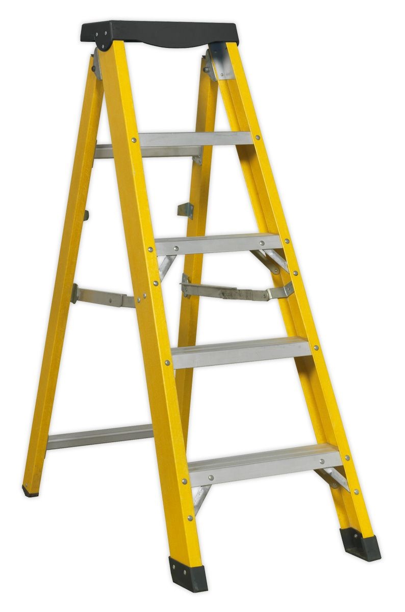 Sealey Fibreglass Step Ladders - EN 131 | Glass Fibre Step Ladders